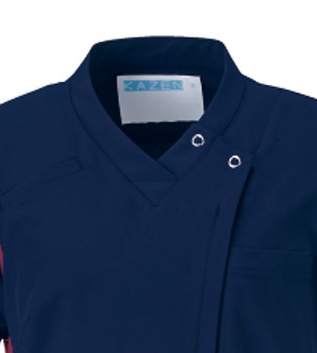 前開きスクラブ[女性用](B4-972) | 株式会社サンアロー(KAZEN) | 医療スクラブ・白衣の通販ならクリニックユニフォーム